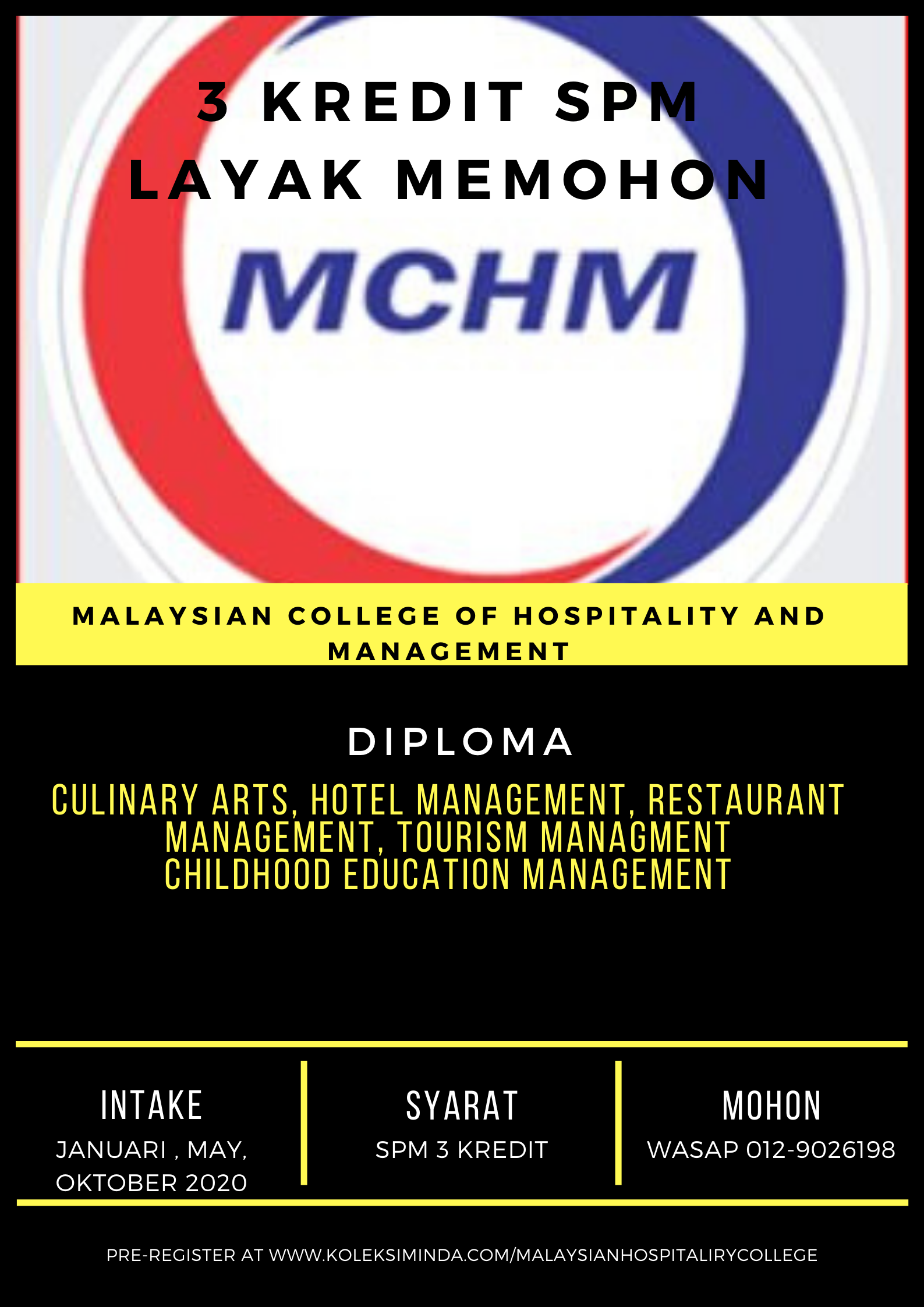 MALAYSIAN COLLEGEO OF HOSPITALITY MCHM – Koleksiminda l Penasihat ...